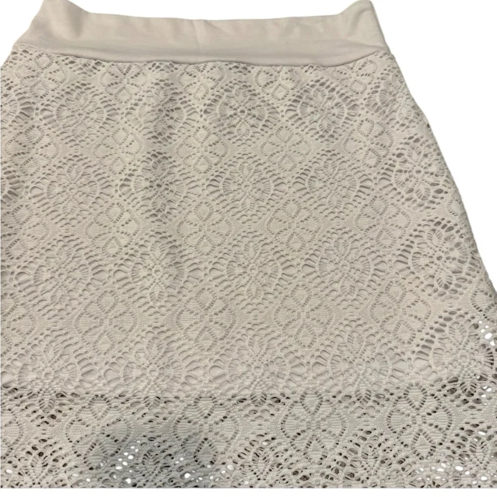 Solitaire Swim | Swim | Solitaire Swim White Lace Maxi Skirt Beach ...